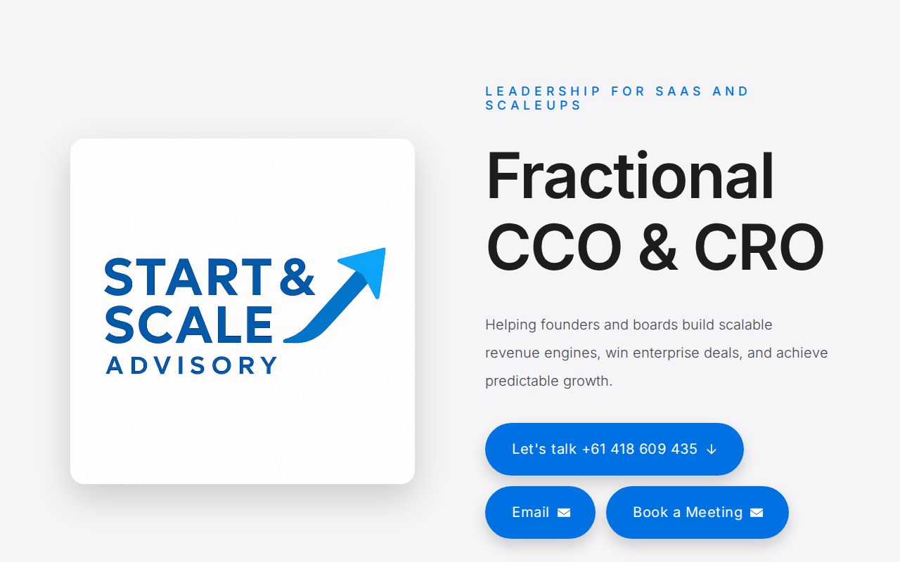 Start and Scale Advisory